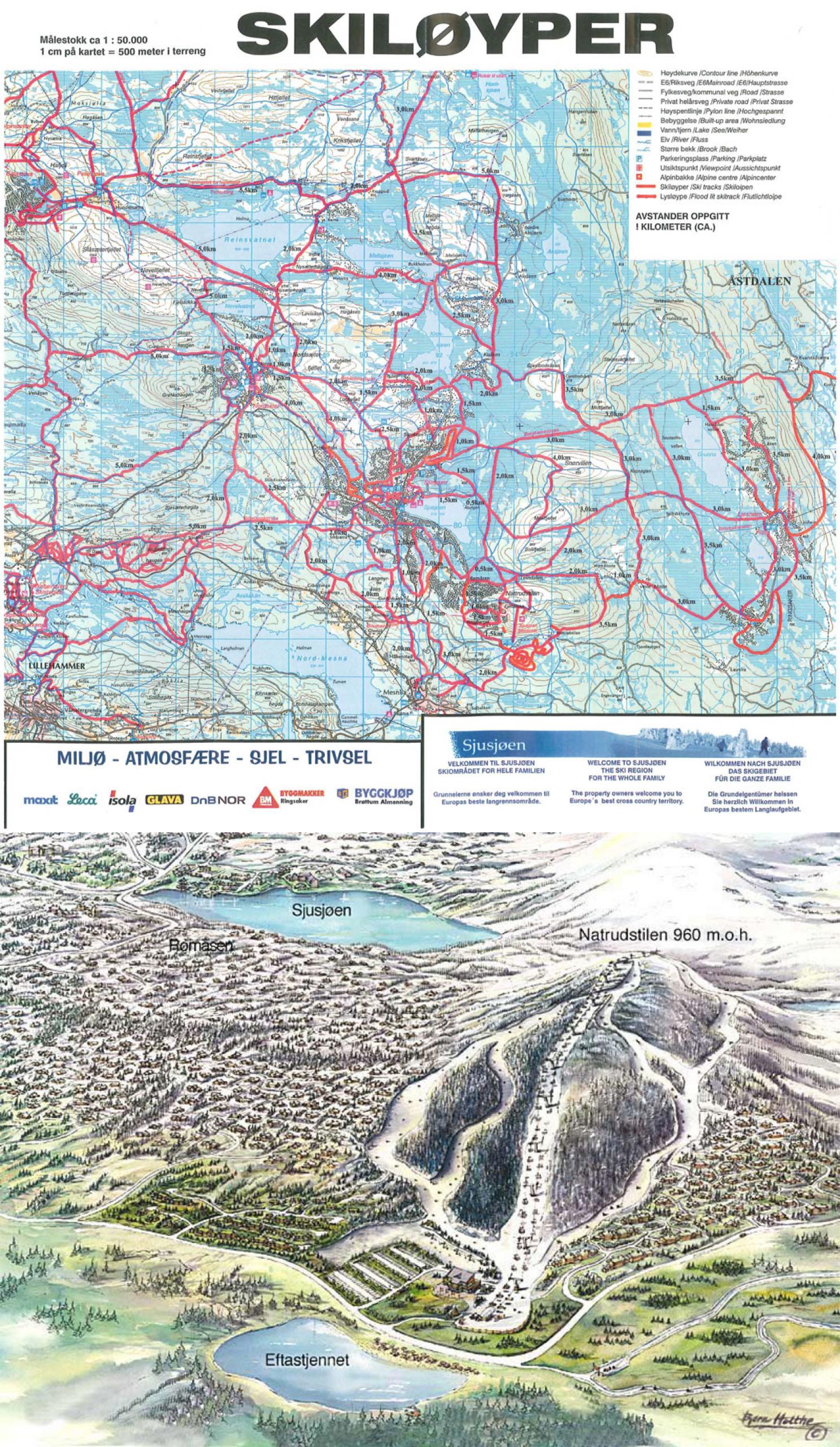 Skiurlaub im Skigebiet Sjusjøen : Skifahren mit ski-und-mehr.de