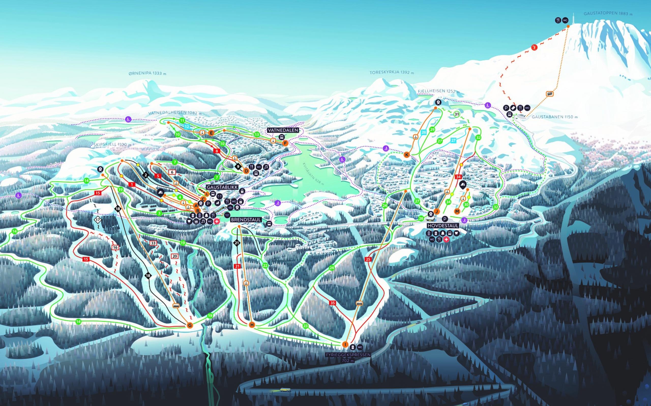 Skiurlaub im Skigebiet Gausta : Skifahren mit ski-und-mehr.de